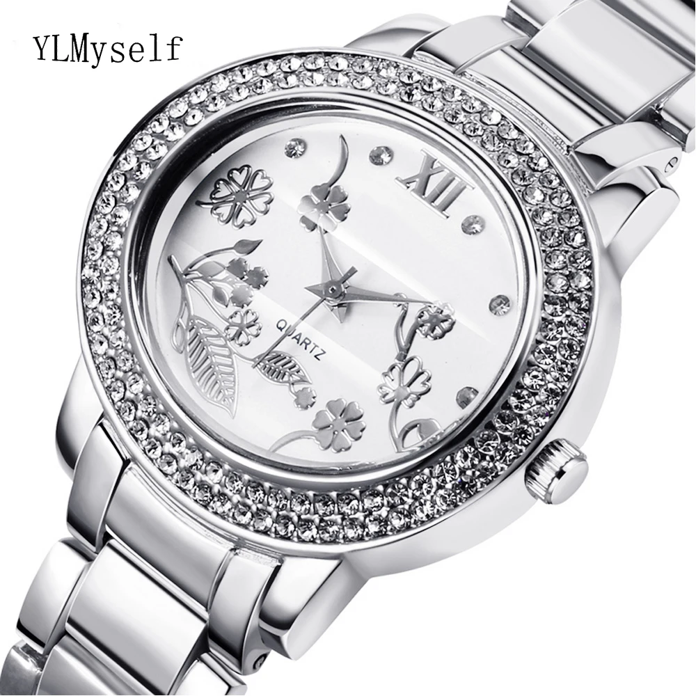 2019 Big Women Rhinestone Fashion Watches Lady Dress Watch Trendy