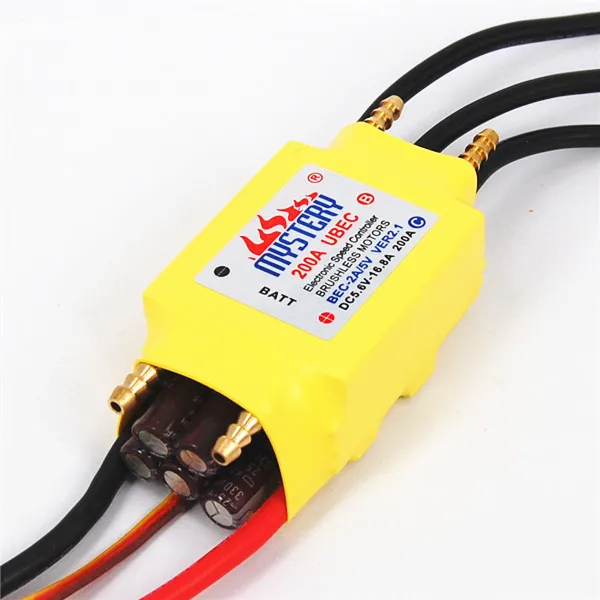 Aliexpress.com : Buy 2 7S Lipo 200A ESC 5V/5A UBEC Brushless Speed ...