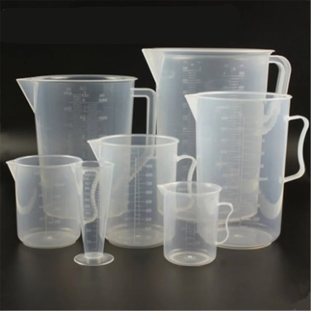 PP Measuring Plastic Transparent Graduated Beaker Plastic Beaker W ...