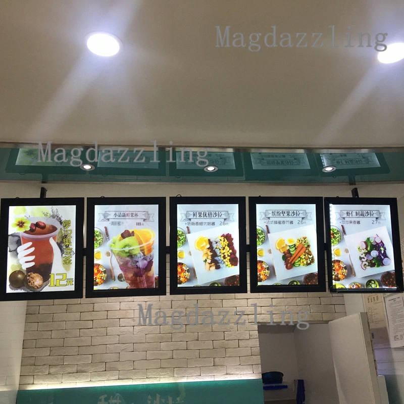 16-x24-Black-Aluminum-Snap-Frame-LED-Menu-Light-Box-Restaurant-LED-Menu ...