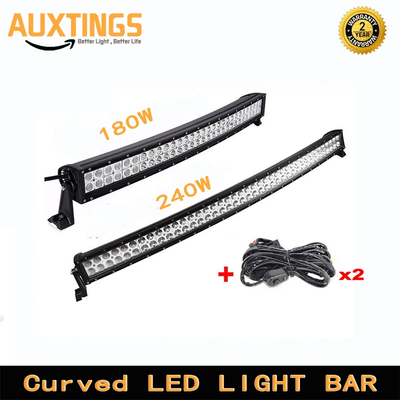 32+42inch 180w 240w Curved Led Light Bar Offroad Led Bar Combo Beam Led ...