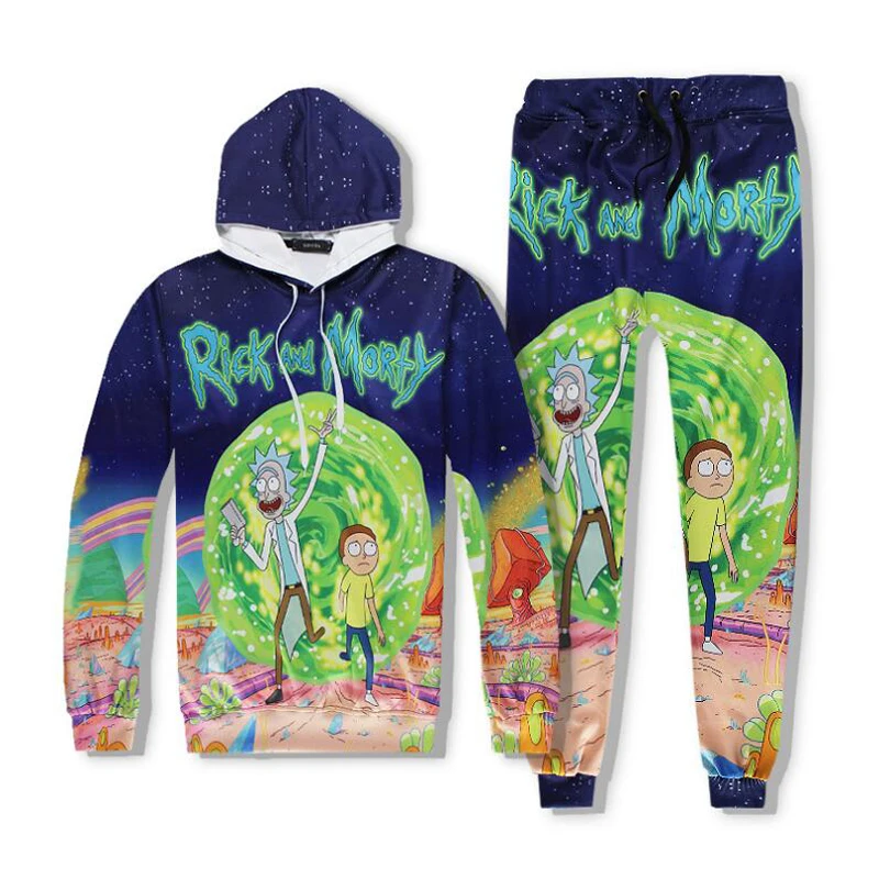 Rick And Morty 3d Hoodies Men And Women Cosplay Harajuku Hooded