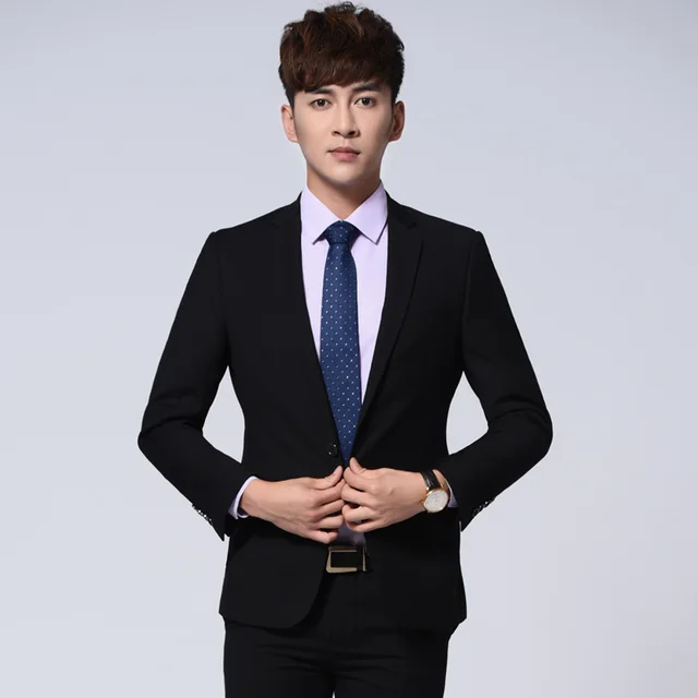 2018 New Arrivals High Quality Korean Men Suit Jackets Formal Wear ...