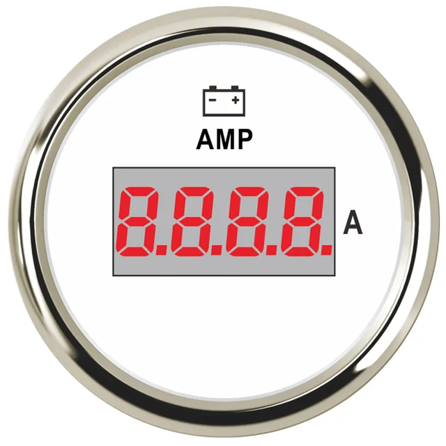 52mm Marine Digital Amperemeter AMP Gauge 12V 24V For Car Motorcycle ...