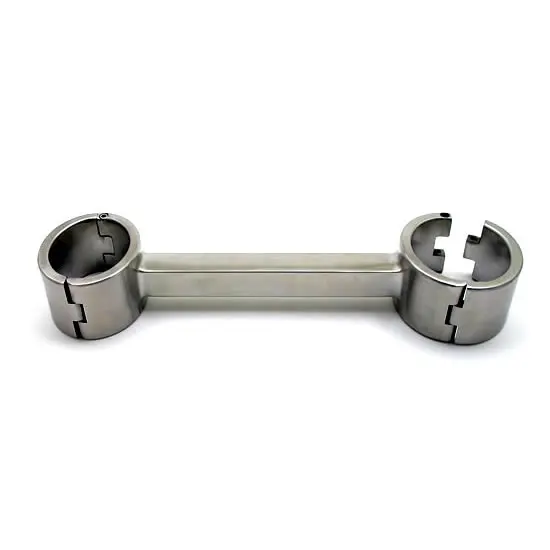 2018 Luxury Bdsm Male Female Stainless Steel Oval Fix Handcuffs Manacle