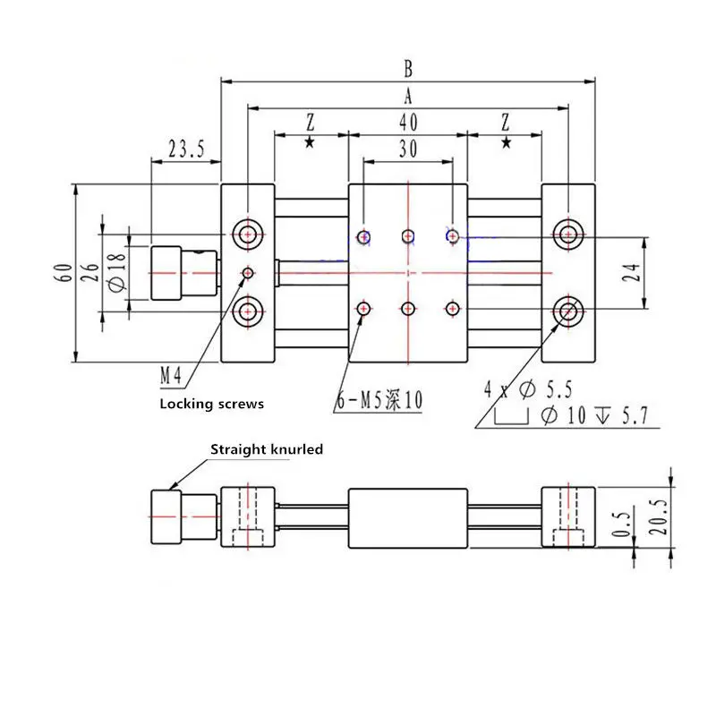 2-Axis Manual Precision Slide Table 2D Displacement Table Optical Micro ...