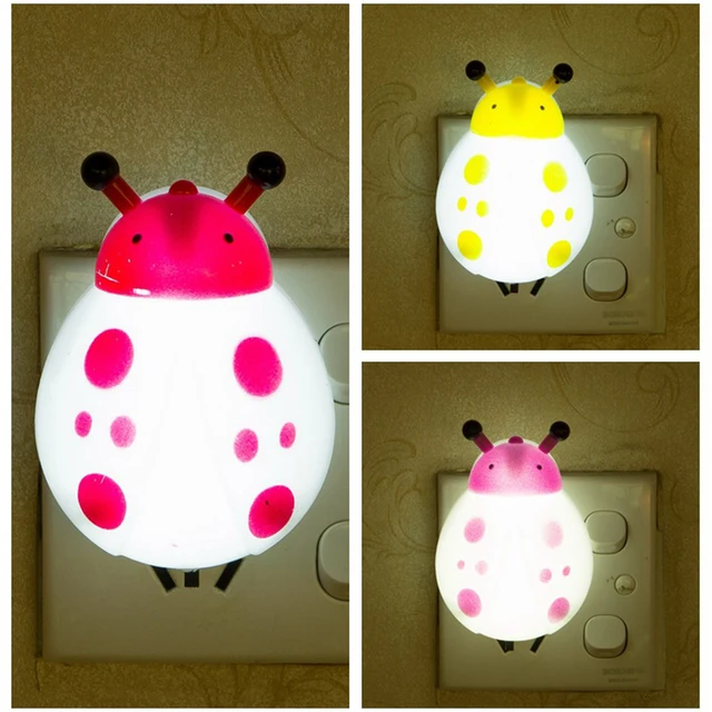 Aliexpress.com : Buy AC100/240V Cute Ladybug LED Night light 3 colors ...