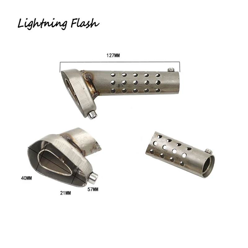 Universal Small Hexagon Exhaust Muffler Pipe Stainless Steel Removable ...