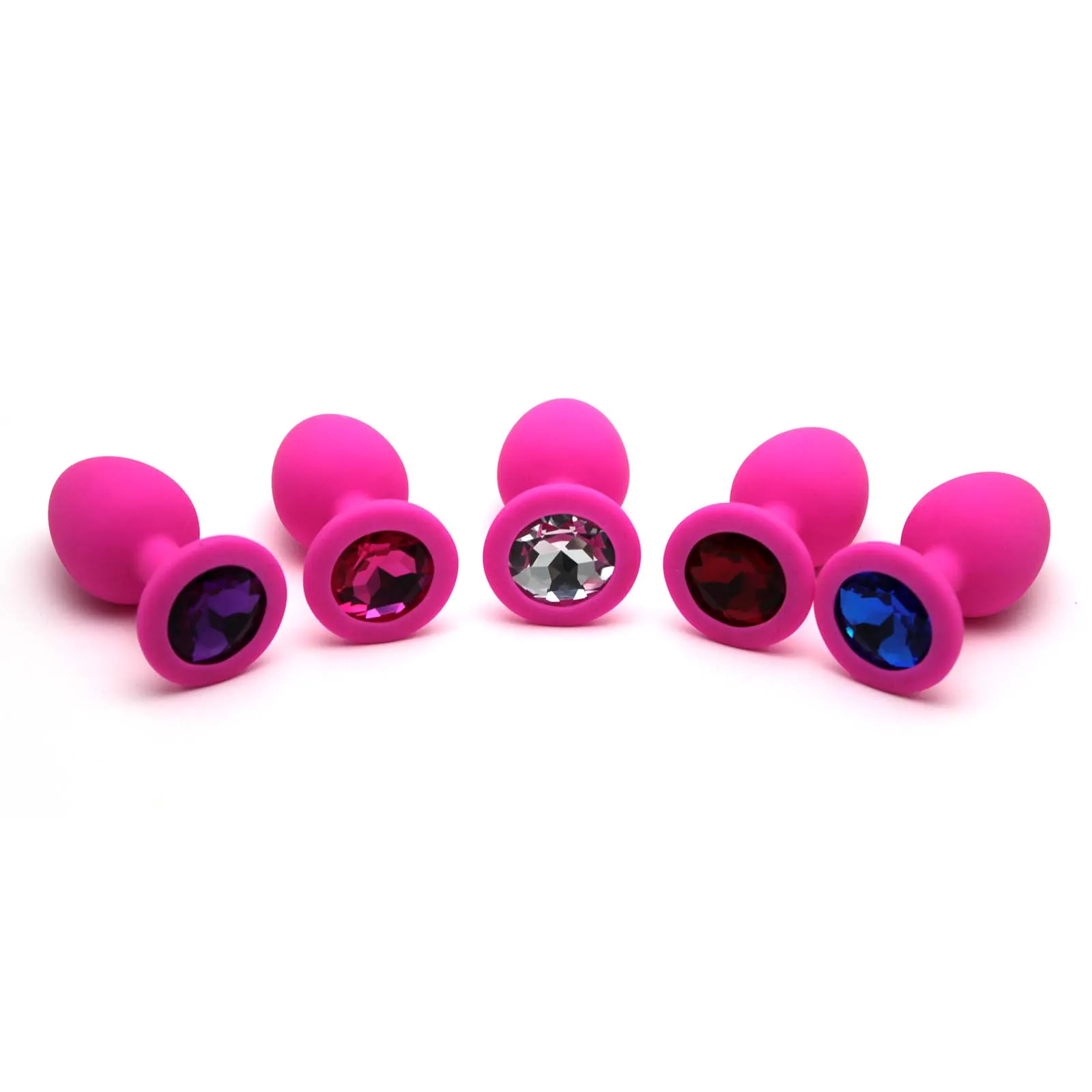 Cute Soft Silicone Crystal Adults Butt Toy Tool Plug Sexy Anal Insert Stopperanal Sex Toys