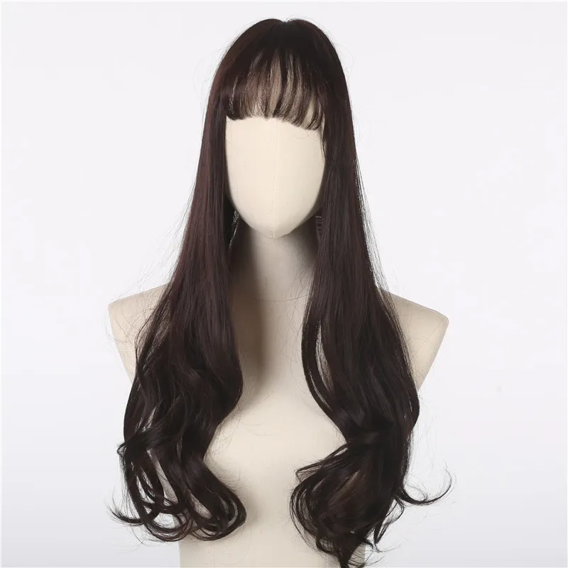 Synthetic Toupee Hairpiece Toupee Hair For Women Natural Long Wavy Clip ...