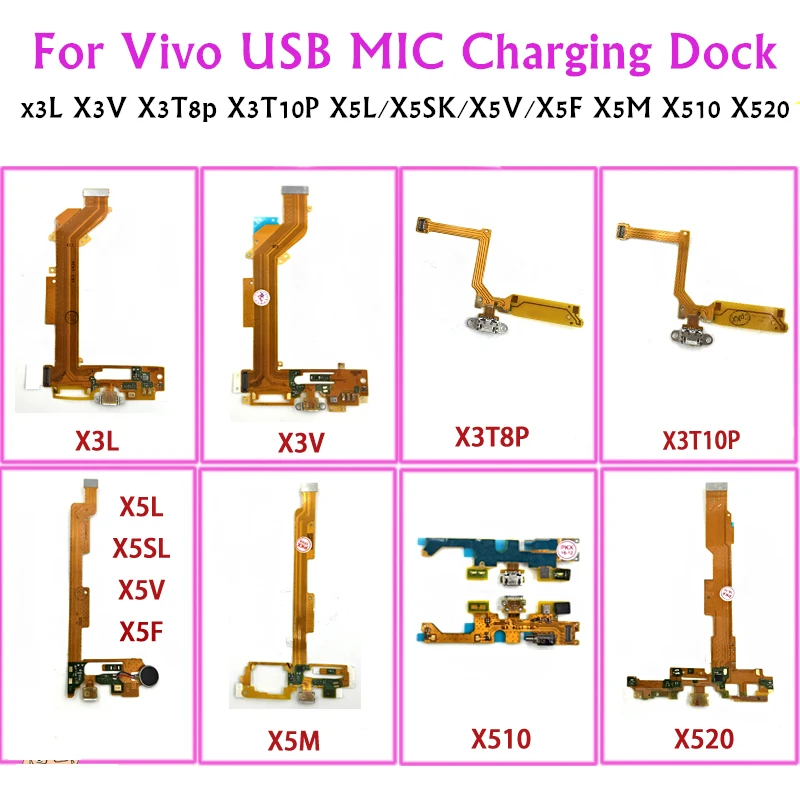 For VIVO x3L X3V X3T8p X3T10P X5L/X5SK/X5V/X5F X5M X510 X520 Charger Port USB Charging Port Dock ...