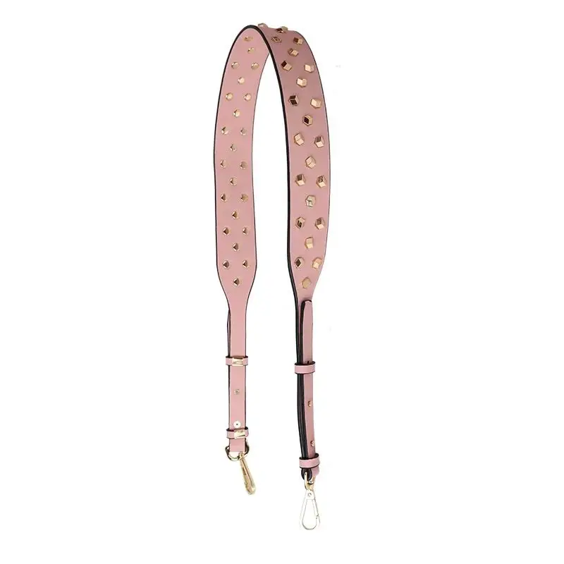 Wide shoulder strap three-dimensional rivet bag diagonal shoulder strap ...
