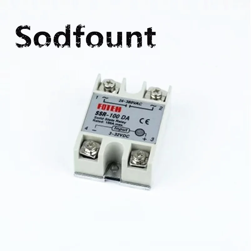Industrial Solid State Relay SSR 100A with Protective Flag SSR 100DA ...