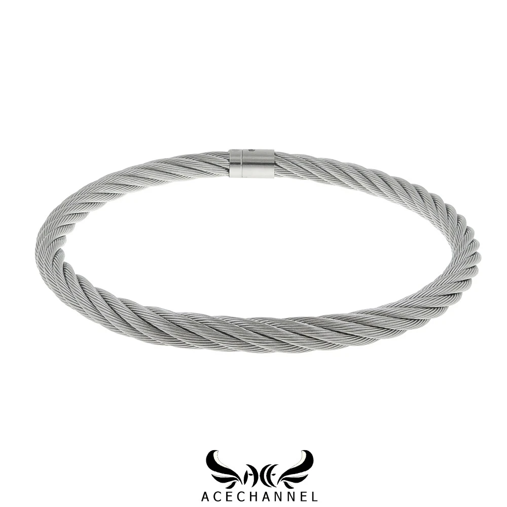 Acechannel Stainless Steel Wirerope Lockable Torkue Slave Collar Choker ...
