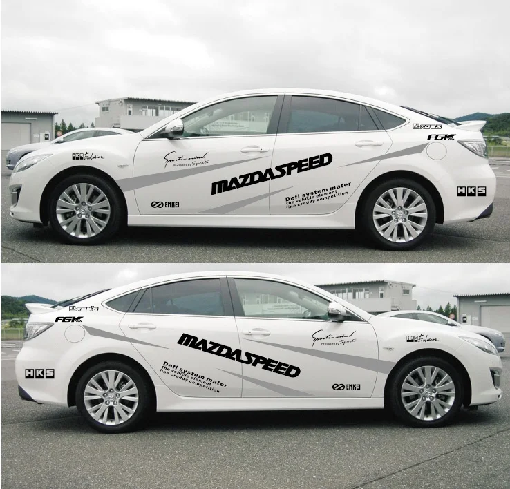 Car Sticker Decal Racing Stripe Garland MAZDA for Mazda 3, Mazda 6, M3 ...