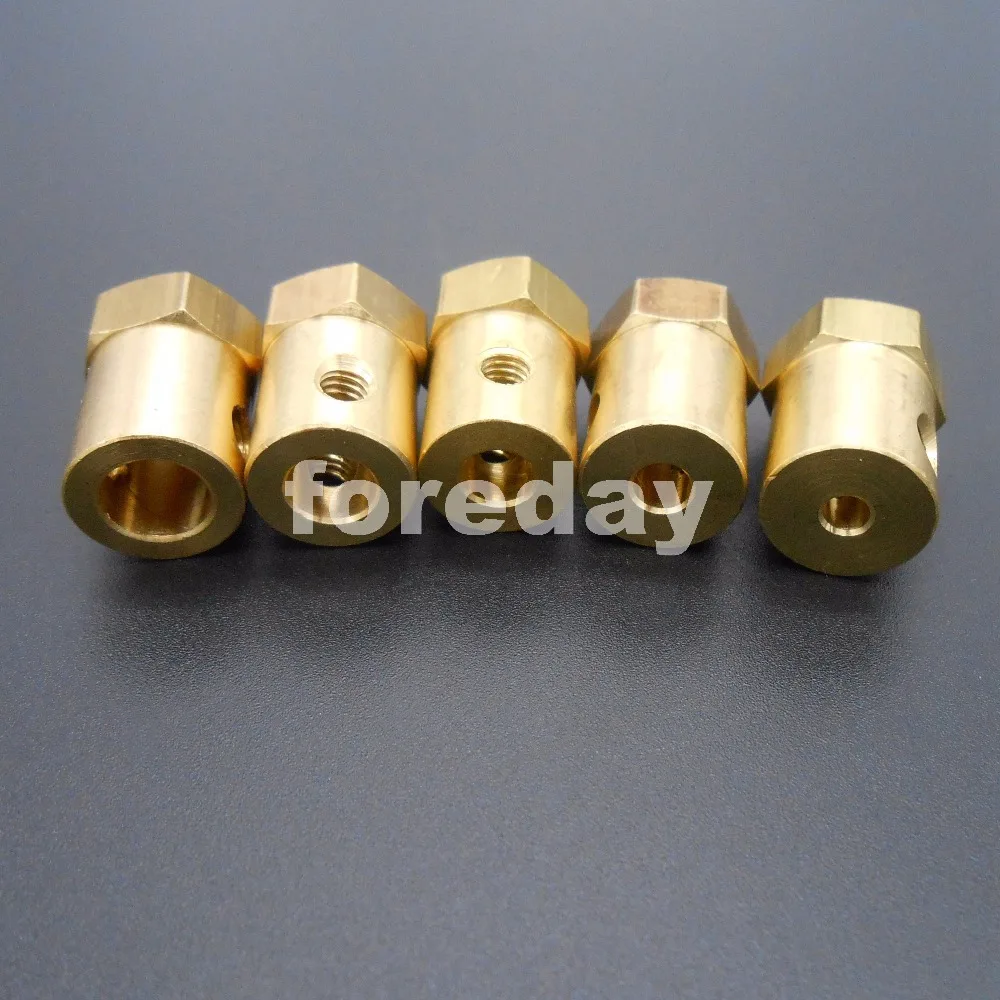 NEW-ONE-SET-OF-5-KINDS-12MM-HEX-Brass-Shaft-Motor-Flexible-hexagonal ...