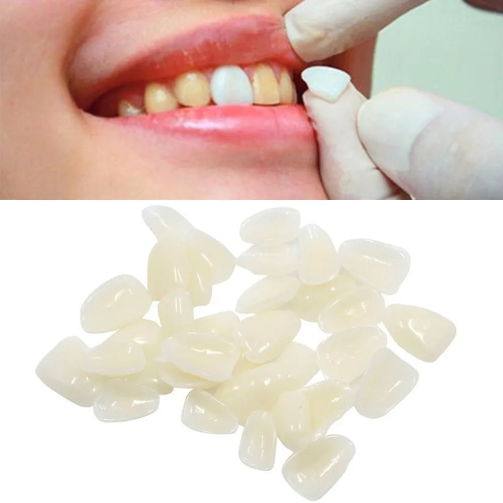 50Pcs Temporary Teeth Veneer Porcelain Teeth Temporary Crown Dental ...