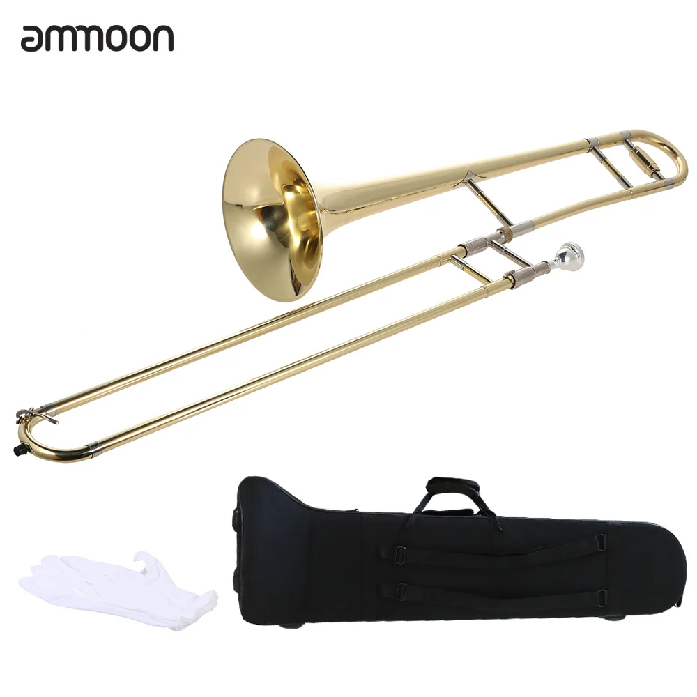 Prata trombone alto trombone latão bb tom b instrumento de vento plano ...