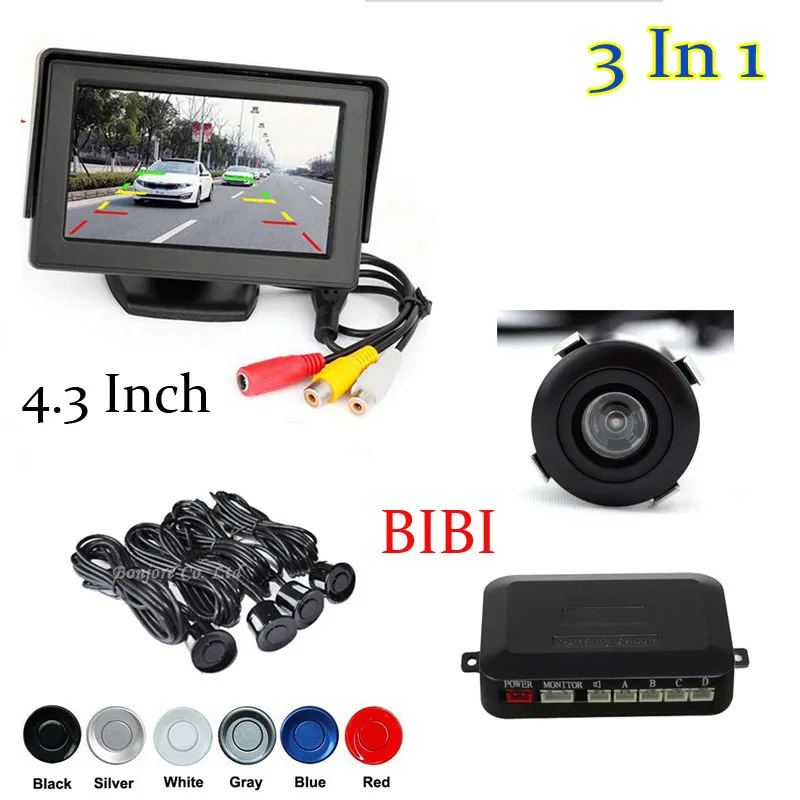 Koorinwoo Parktronic system 4.3'' Display TFT LCD Monitor With Car ...