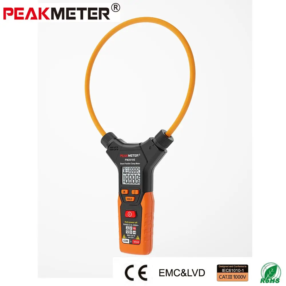 Industrial Electrical Tester ETCR7350 Rogowski Coil/Flexible Coil Clamp ...