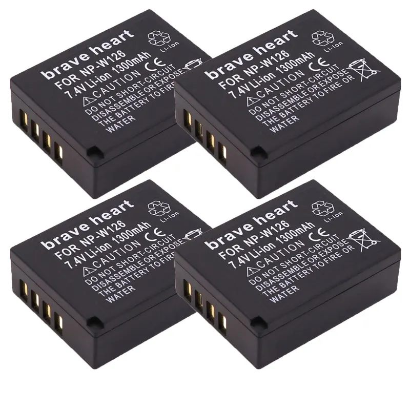 4x NP W126S NP W126S NP W126 NP W126 NPW126 Batteries for Fujifilm Fuji ...