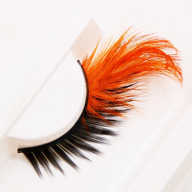 Exaggerated Drag Feathers False Eyelashes - Best Crossdress & Tgirl Store