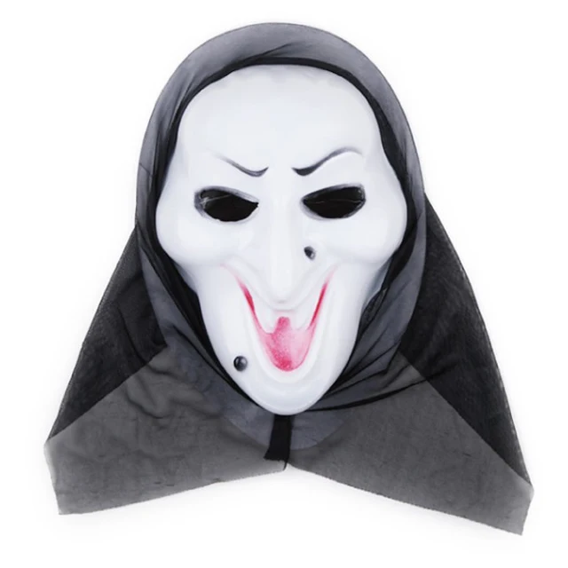 Funny Full Face PVC Realistic Scary Horror Mask Halloween Death Ghost ...