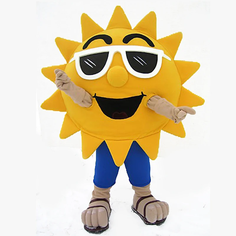 cosplay Summer Beach Sunshine Cool Joyful Sunglasses Sun Mascot Costume ...