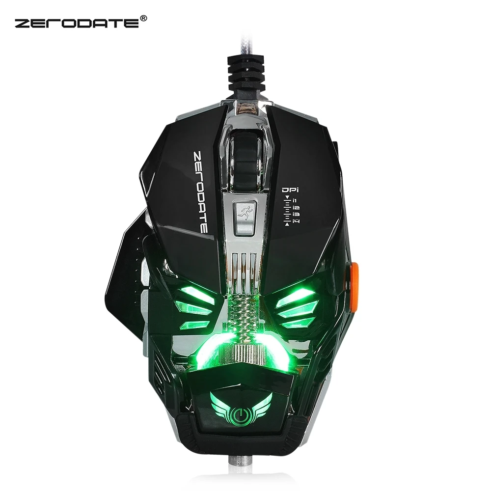 New ZERODATE X600 Gaming Mouse Adjustable 2500DPI With Breathing LED ...
