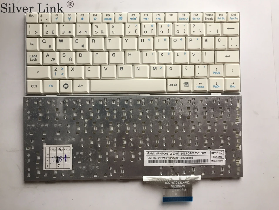 TR Turkish keyboard For ASUS EPC EeePC 700 701SD 900 900A 900HD 901 ...