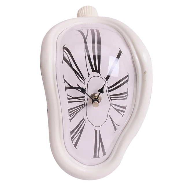 Creative Irregular Vintage Distorted Hanging Clock Right Wall Clocks ...