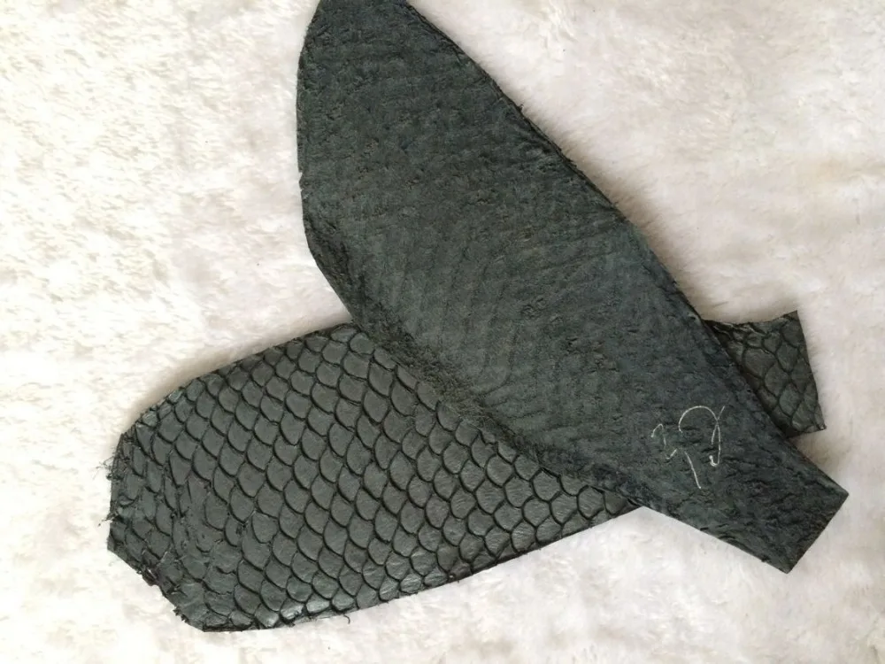 Genuine-fish-skin-leather-for-shoe-silver-gray-color-natural-fish-skin ...