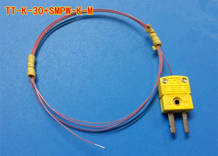 Fio-termopar-k-tipo-linha-de-temperatura-TT-K-30-SLE-amarelo-plug-TT-K ...