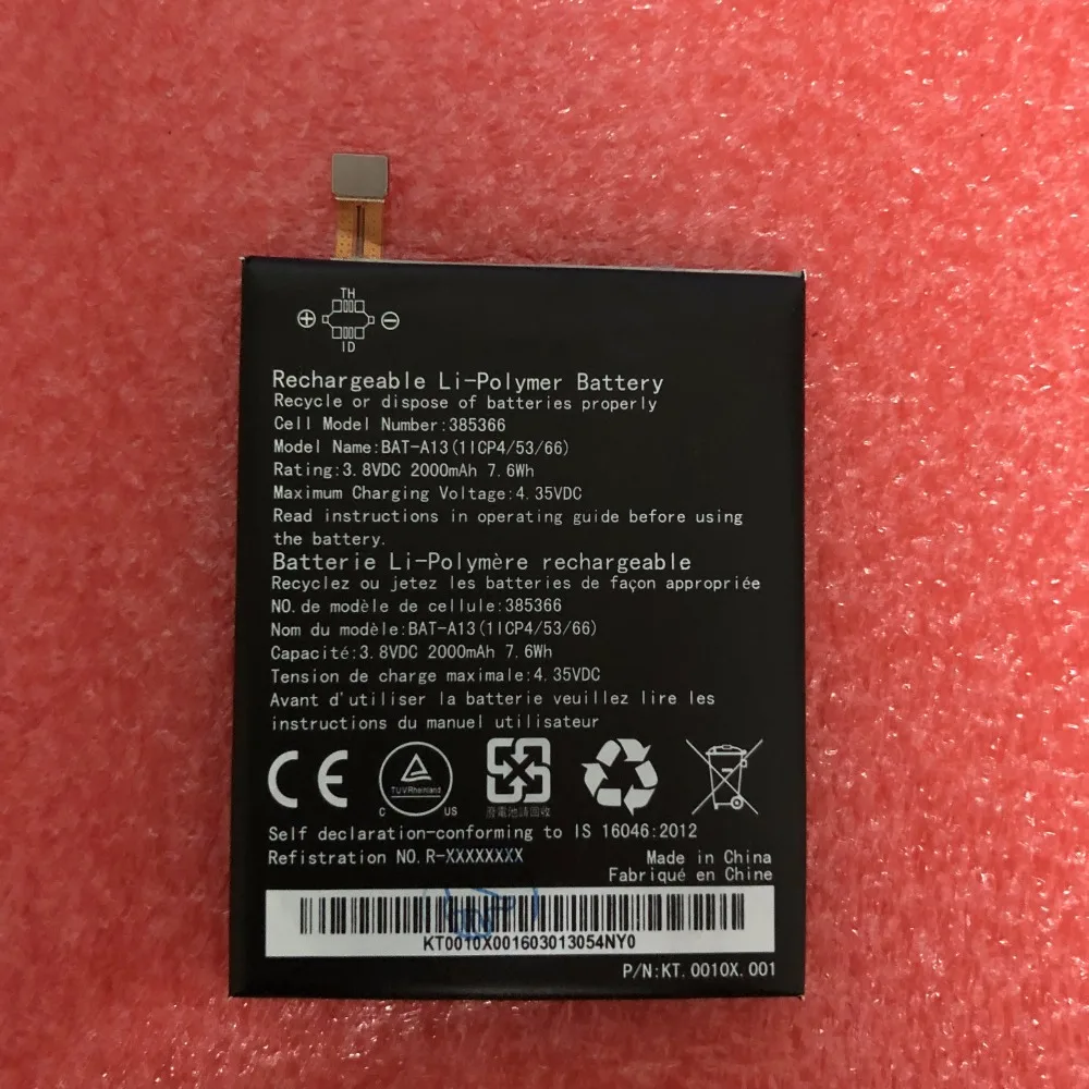BAT A13 Mobile Phone Rechargeable Battery 2000mAh For Acer BAT A13 ...