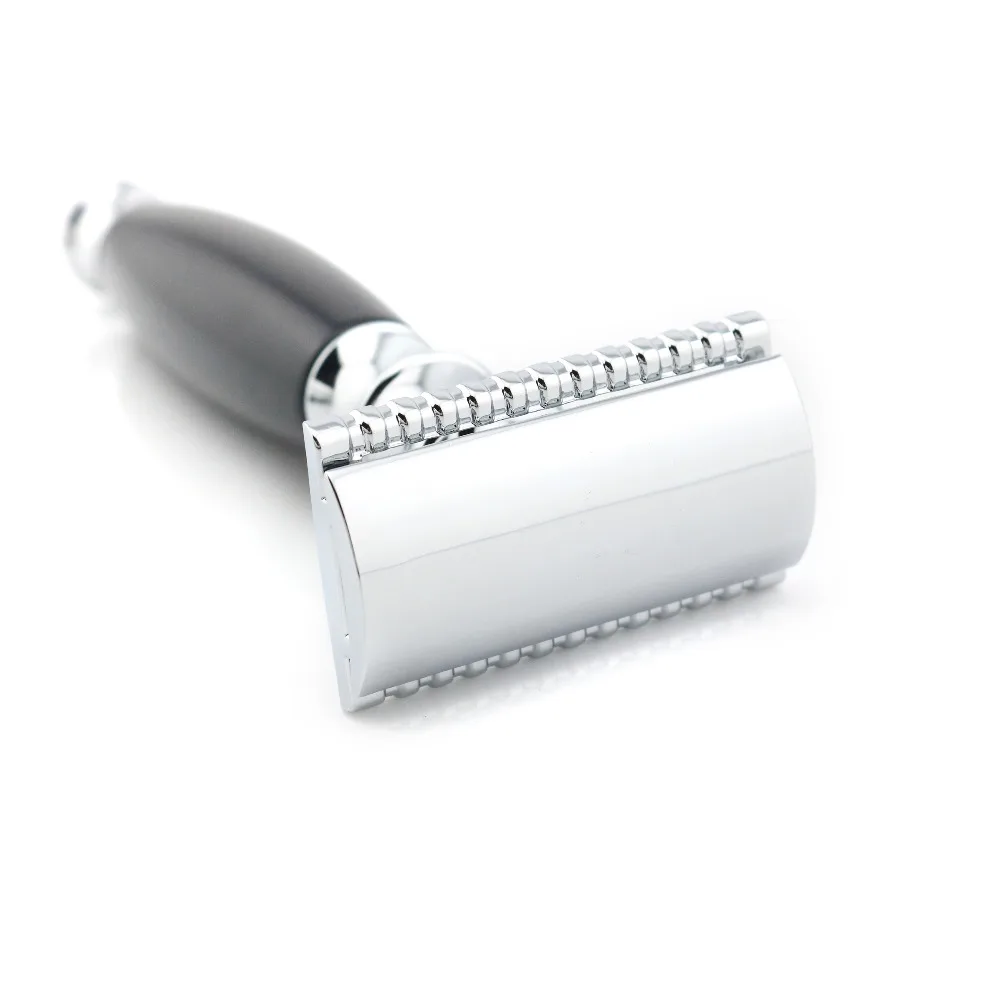 Double Edge Safety Razor Shaving Razor Black Manual Razor Classic Style ...