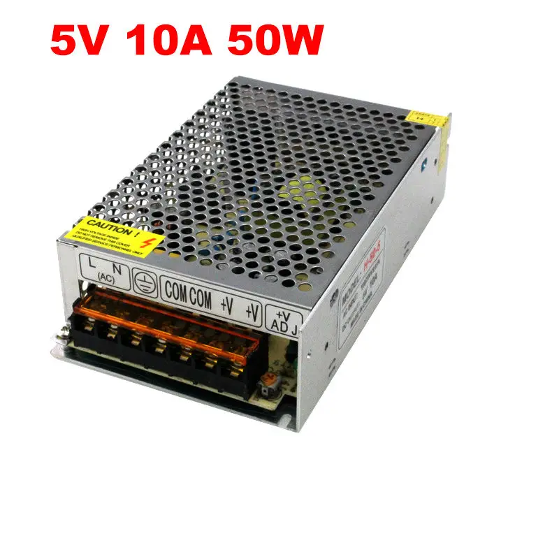 5V driver led 50w 220v to 5v power supply 50w led driver 50w 5v 10A ...