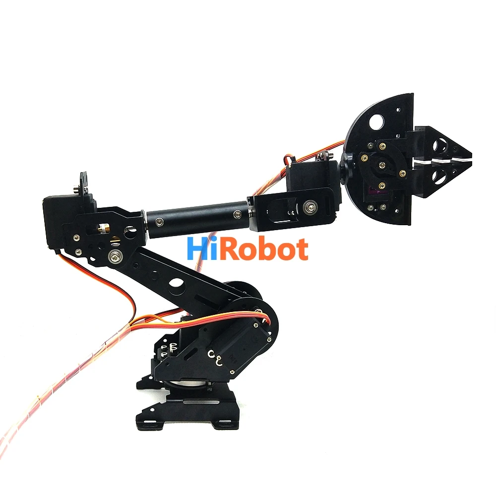 Metal Mechanical Arm 6 Axis Rotating Smart Robot kit, High Torque Servo ...