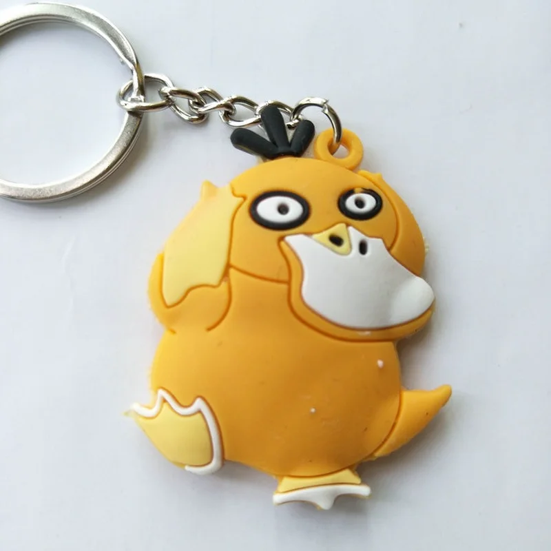 Anime Pokemon key chain Snorlax Poliwag Charmander Arcanine Psyduck ...