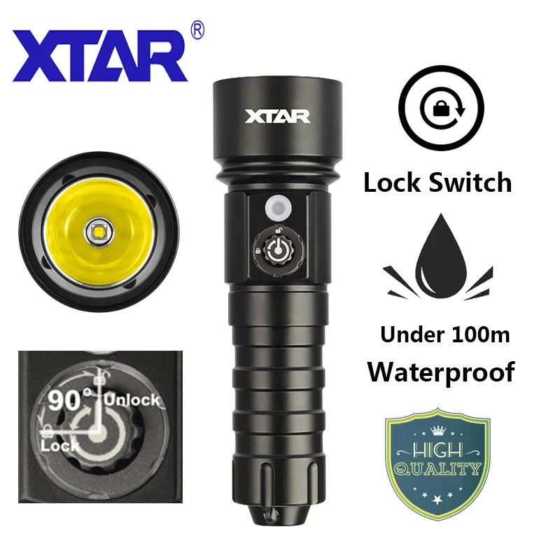 Xtar Diving Flashlight D26 1100 Lumens Diving Depth 100m Waterproof ...