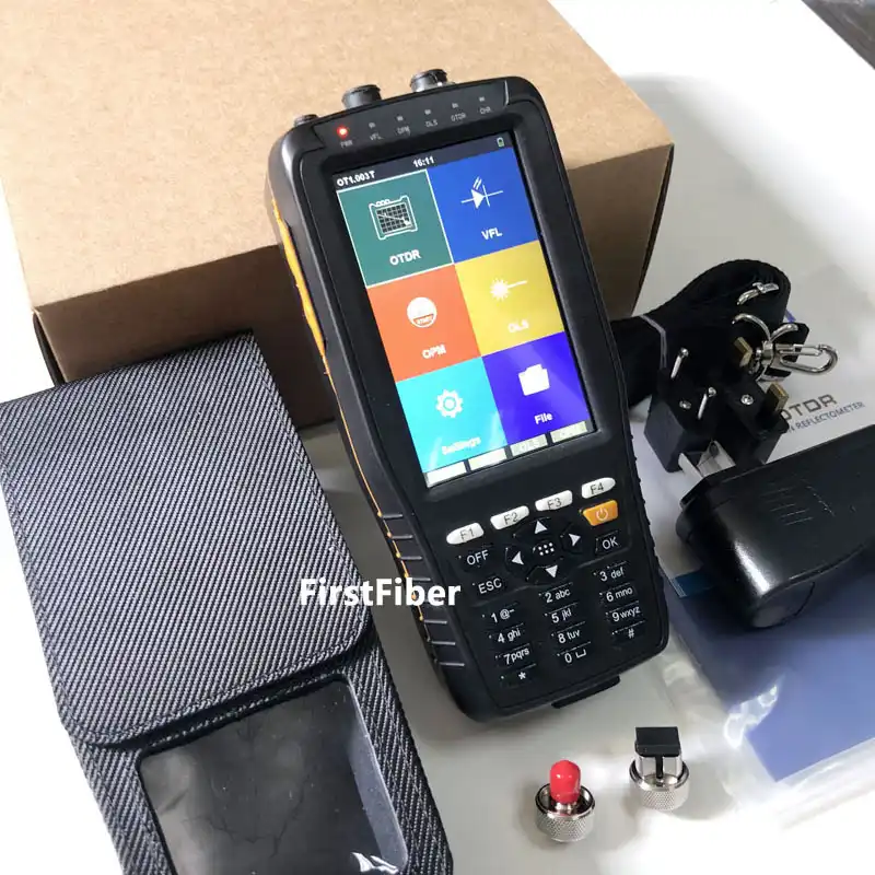 980REV mini pro OTDR Reflectometer 9 functions in 1 device OPM OLS VFL Event Map RJ45 Ethernet ...