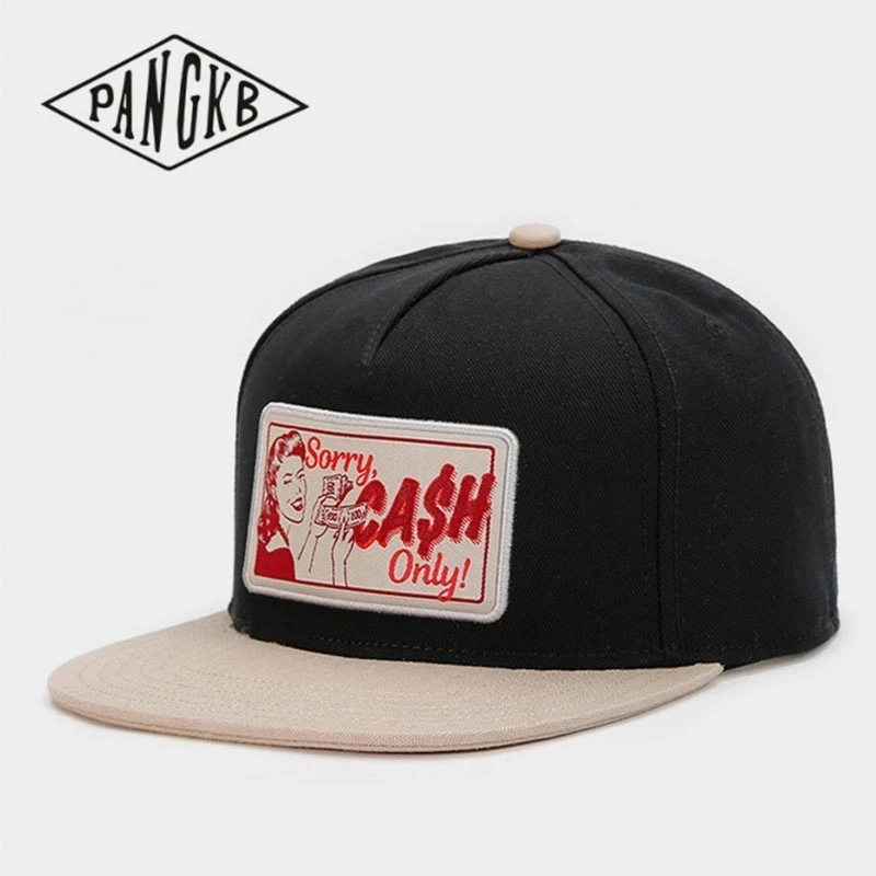 PANGKB Brand CHO CAP black high quality Hip Hop snapback hat for men ...