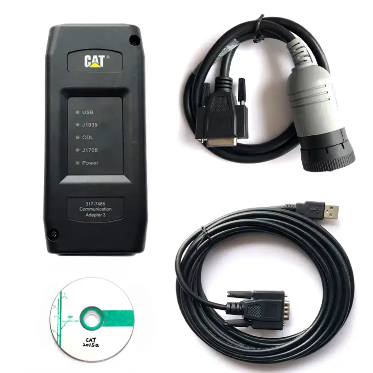 2018 Real CAT ET3 Adapter III 317 7485 2015a CAT truck diagnostic tool ...