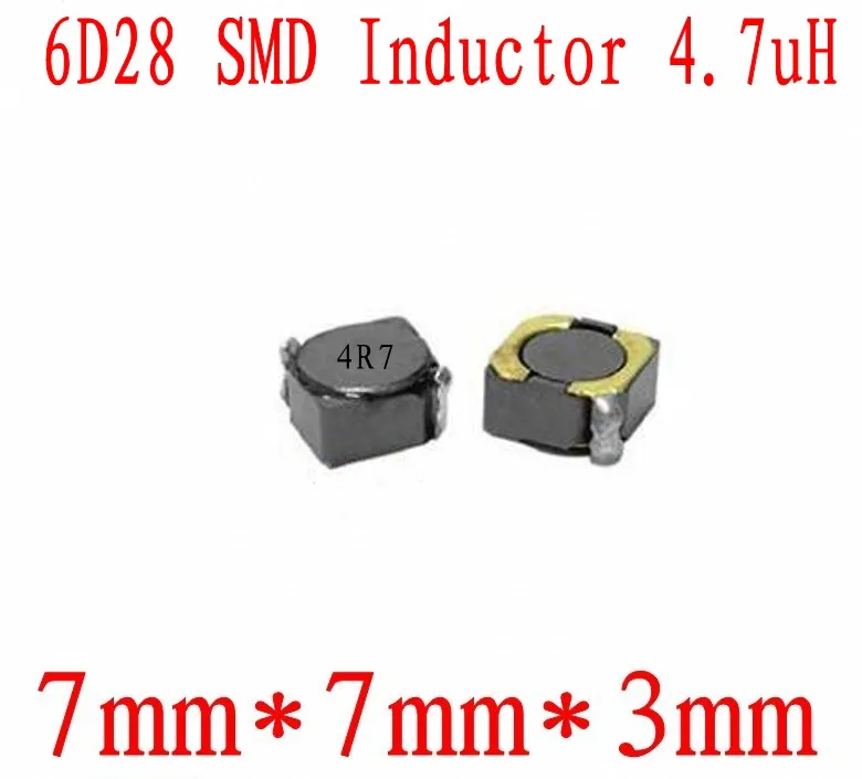 NEUE SMD Induktivitäten 6D28 4.7UH 4R7 Chip inductor 7*7*3mm ...