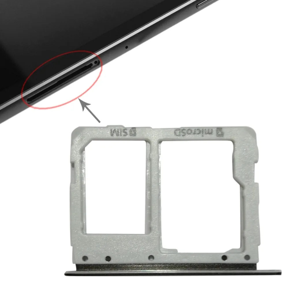 SIM Card Tray + Micro SD Card Tray for Galaxy Tab S3 9.7 / T825 (3G ...