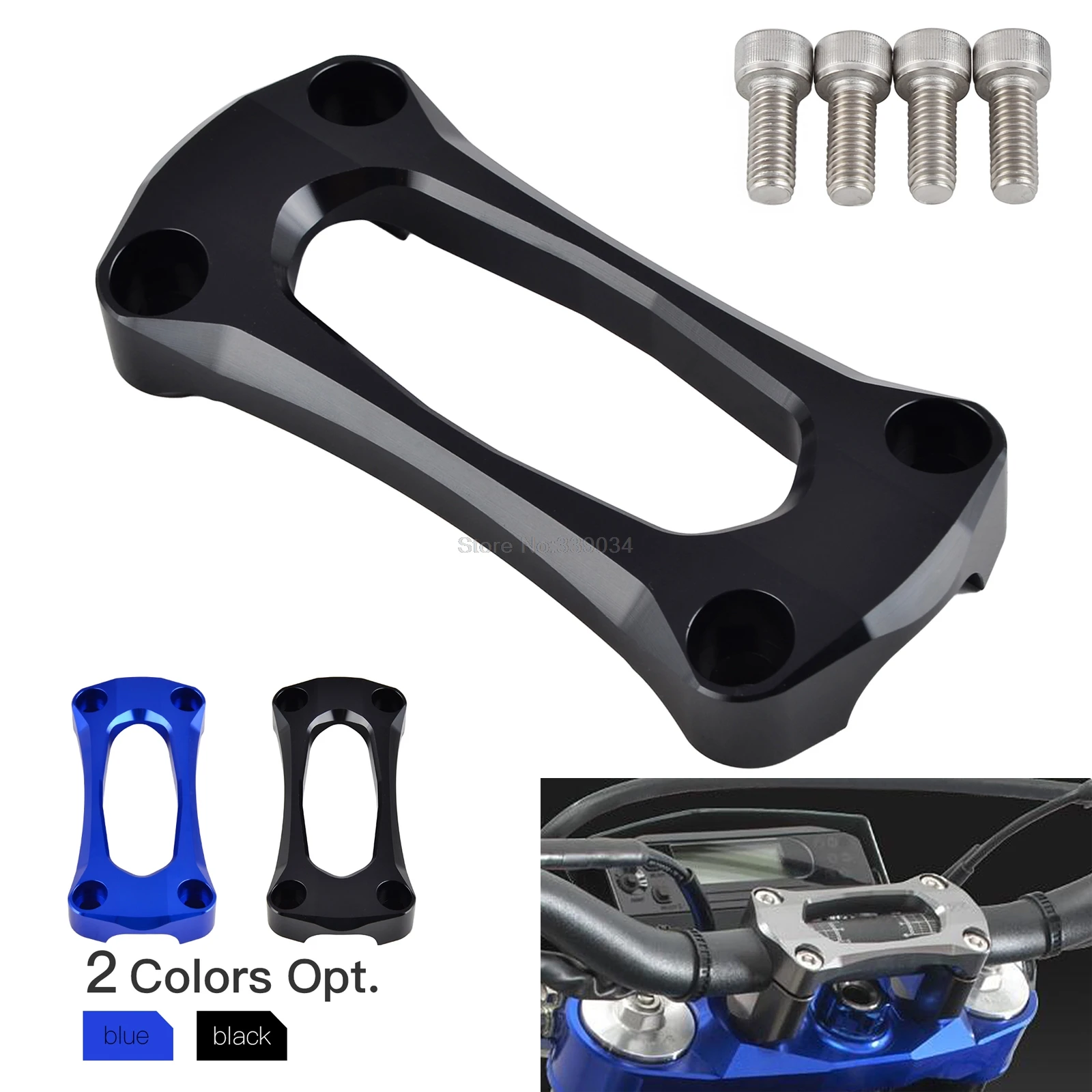 Motorcycle-28mm-1-1-8-Handlebar-Riser-Top-Cover-Clamp-For-Yamaha-YZ-125 ...