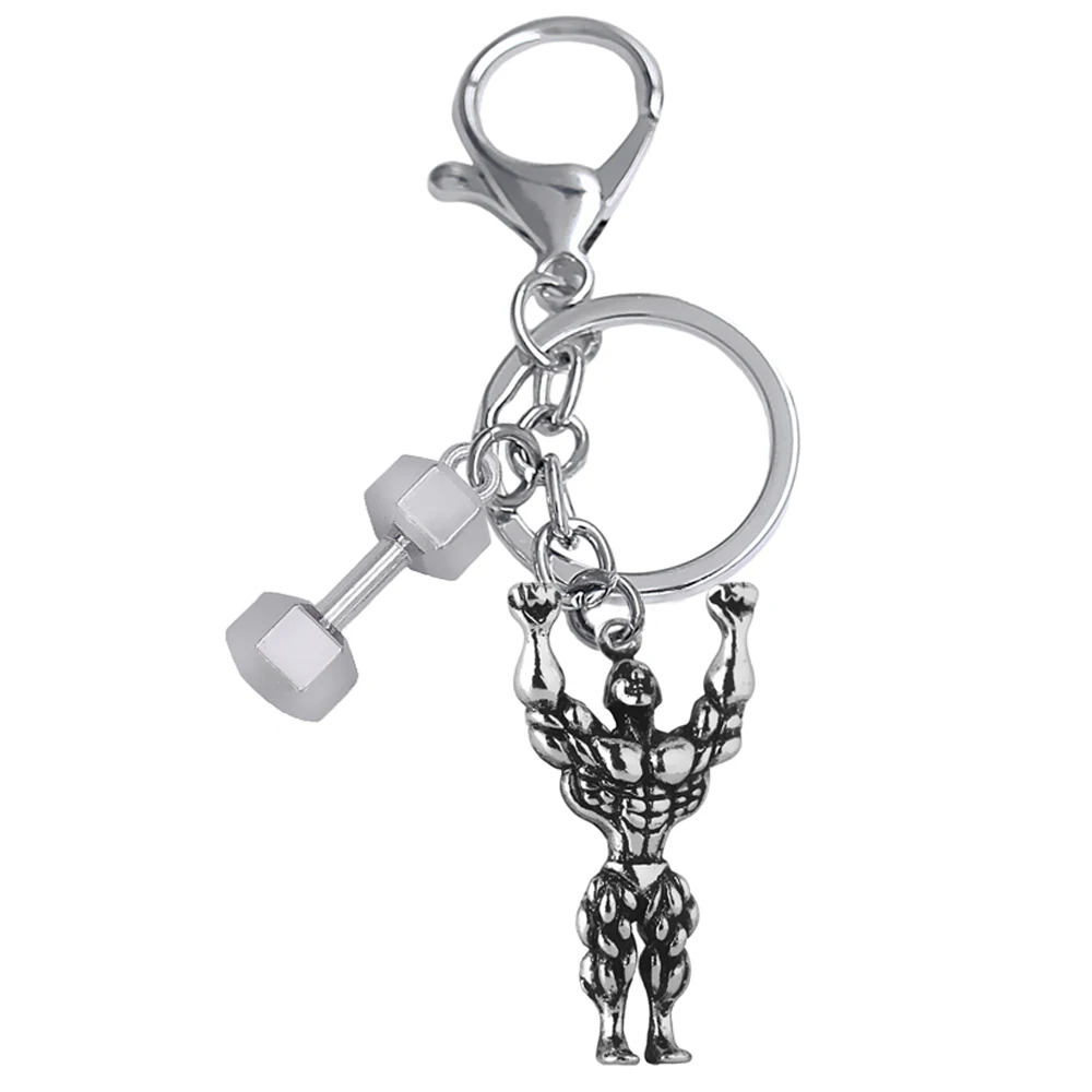 Perfect Muscle Bodybuilding Hercules Metallic Pendant Key Ring Fitness ...