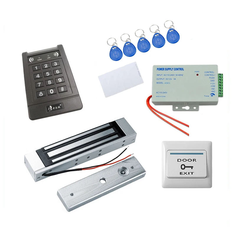 RFID-Door-Entry-Access-Control-Kit-System-With-180KG-Electric-Magnetic ...