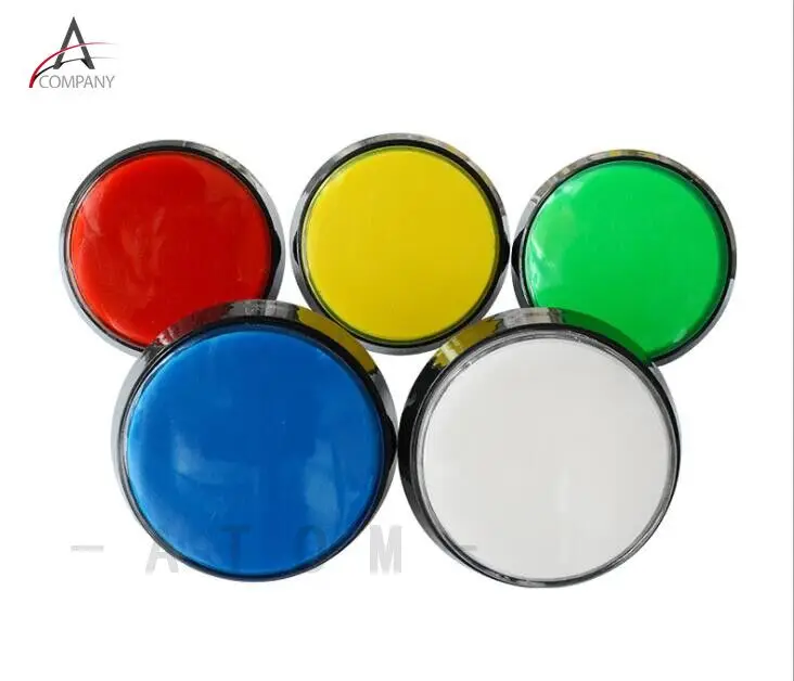 Arcade-Button-5-Colors-LED-Light-Lamp-60MM-Big-Round-Arcade-Video-Game ...
