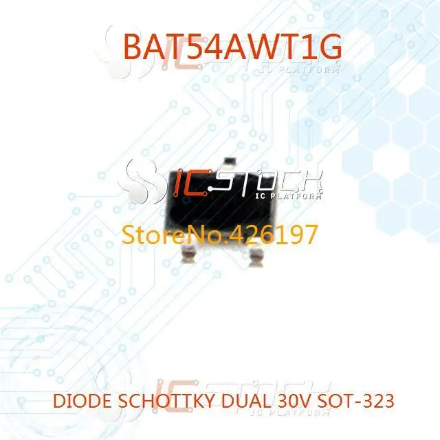 Envío Libre BAT54AWT1G BAT54 DIODE DUAL 30 V SOT 323 54A 30 UNIDS ...