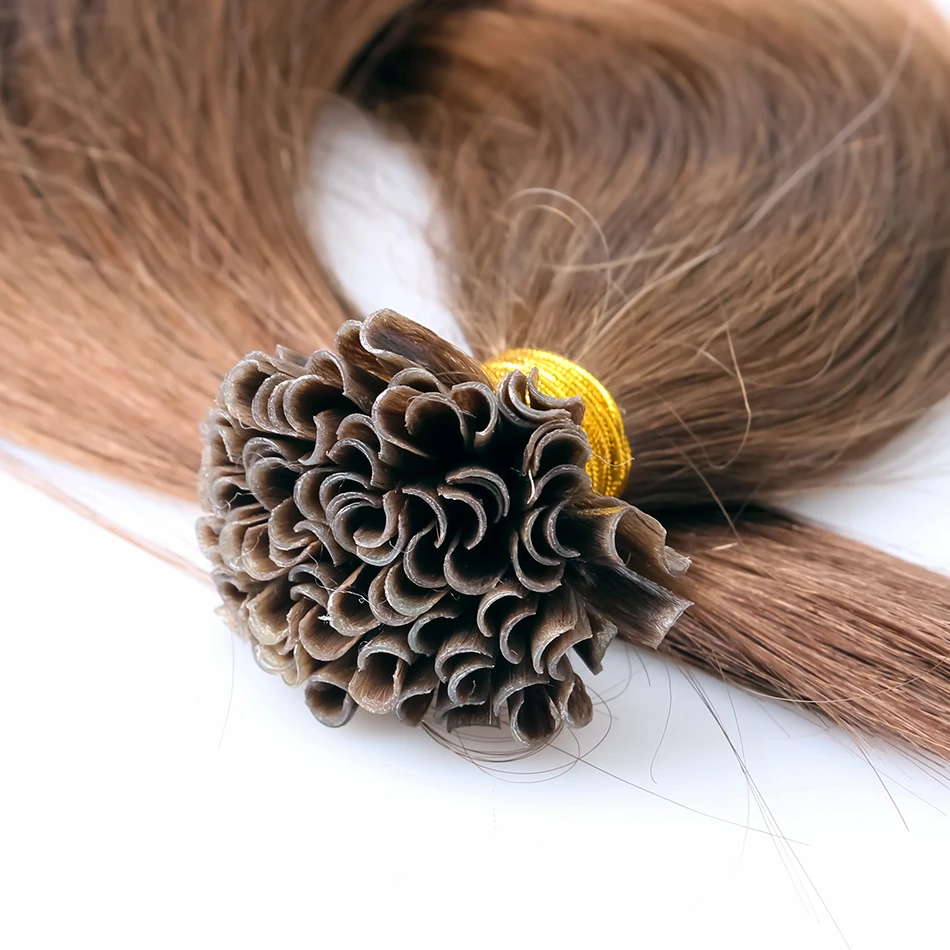 Keratin U Tip Brazilian Hair 1 Gram Each Strand Nail Tip Fusion Human